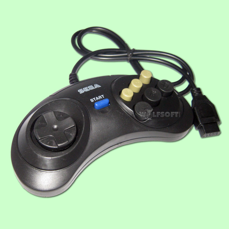 wolfsoft.de shop - Mega Drive Controller 6 Button Pad 15225